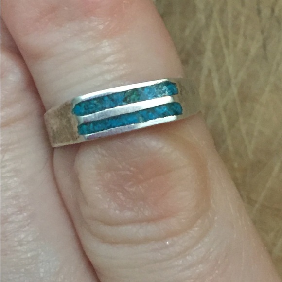 Vintage | Jewelry | Vintage Mexico Taxco Turquoise 925 Silver Ring ...
